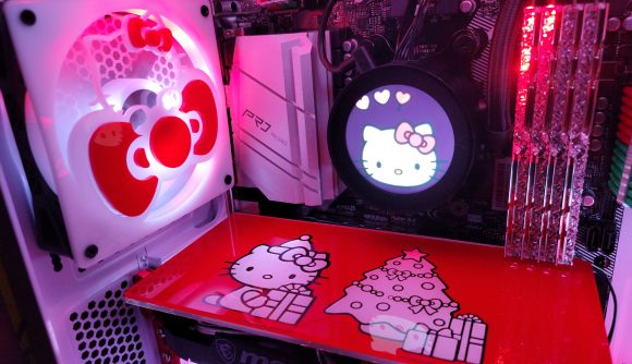 Happy holidays, from this Hello Kitty PC