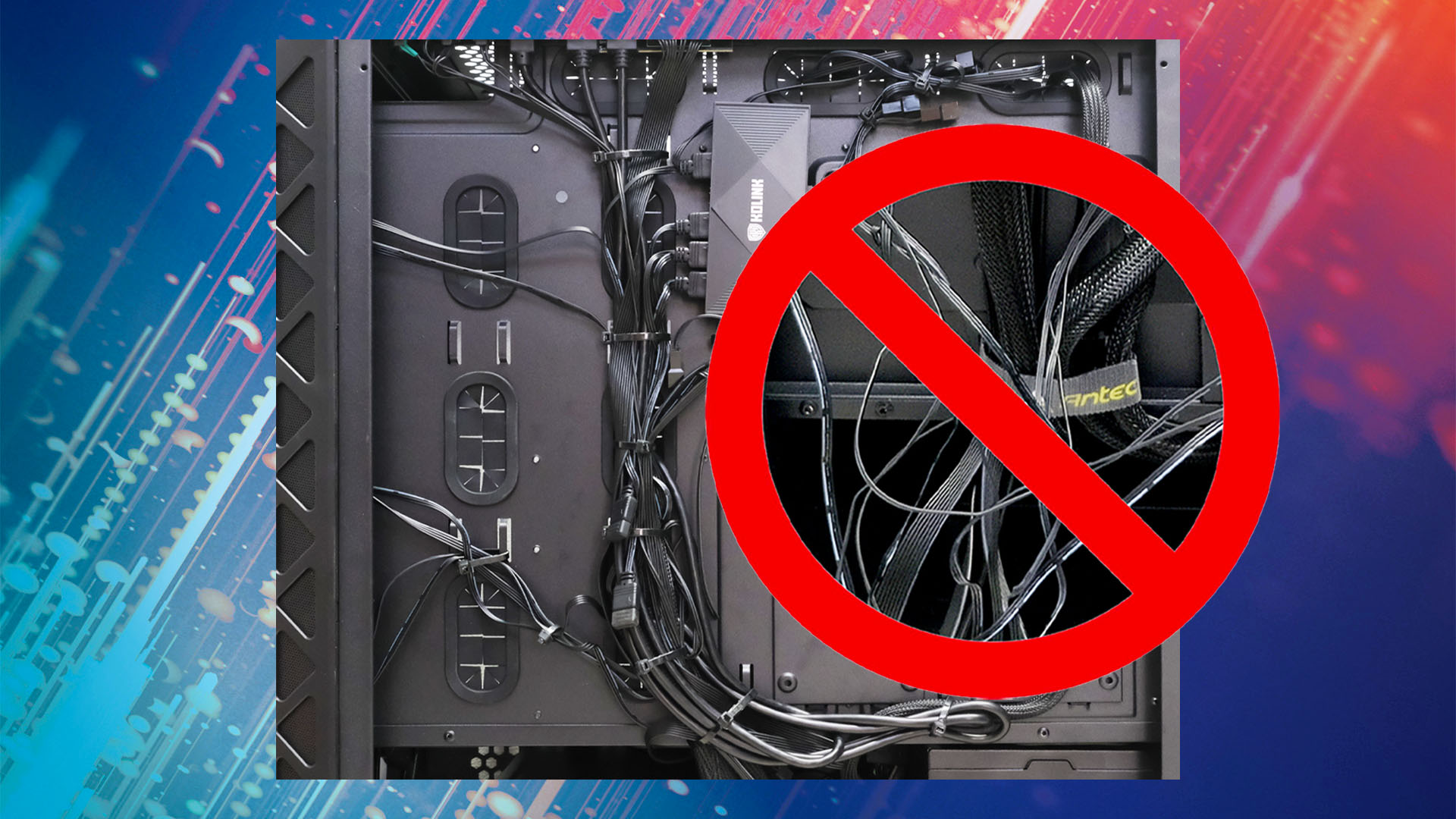 PC cable management guide